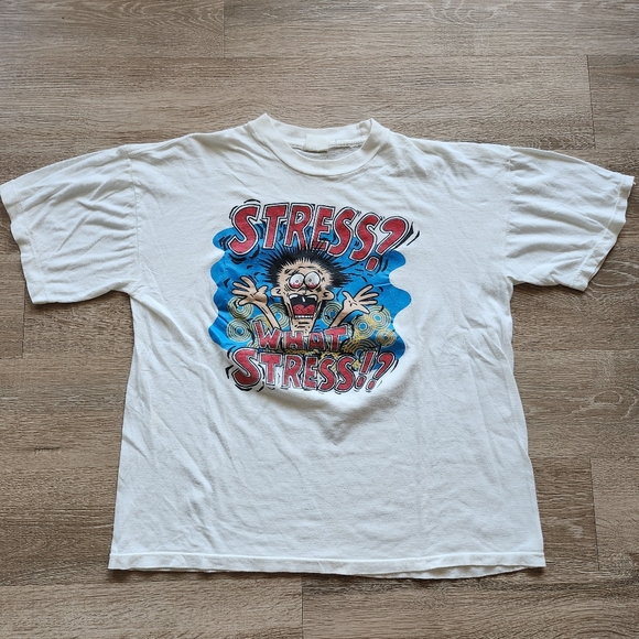 Vintage | Shirts | 8s What Stress Humor Tshirt | Poshmark